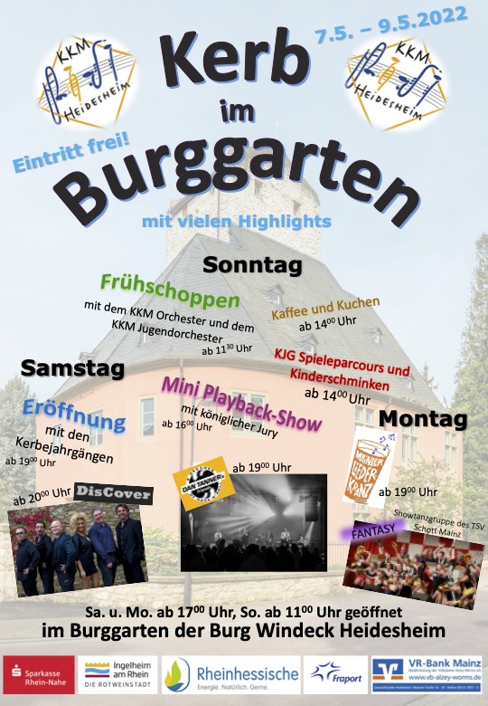 Heidesheimer Kerb im Burggarten 2022 – Kath. Kirchenmusik Heidesheim